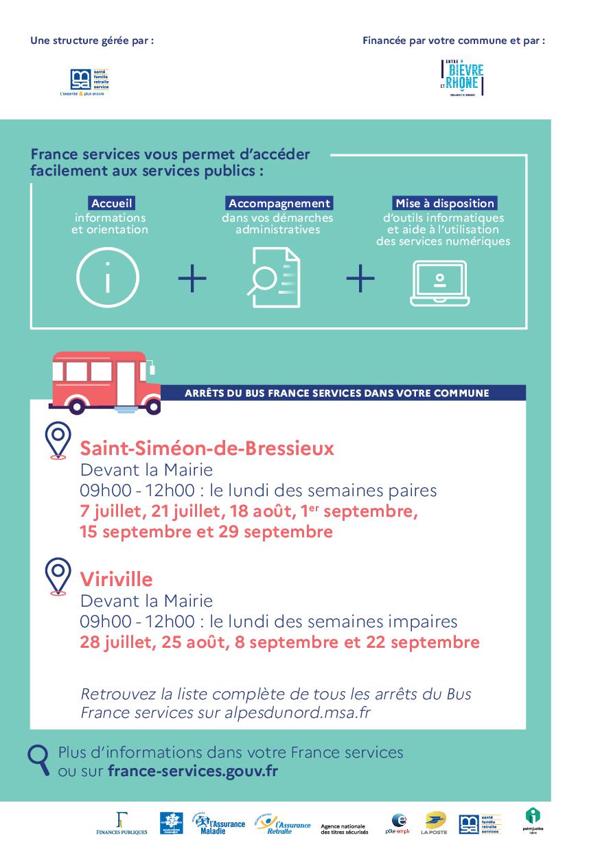Bus France Services - Saint Siméon de Bressieux